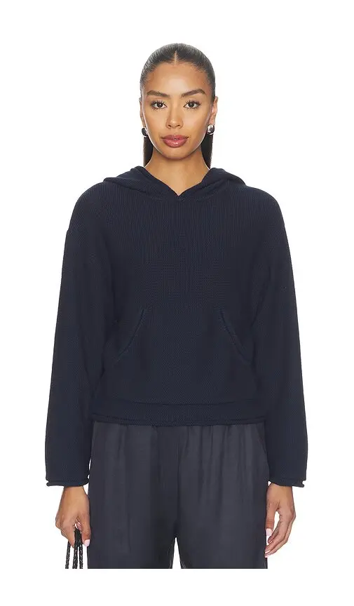 LESET Mae Hoodie In Navy - Midnight