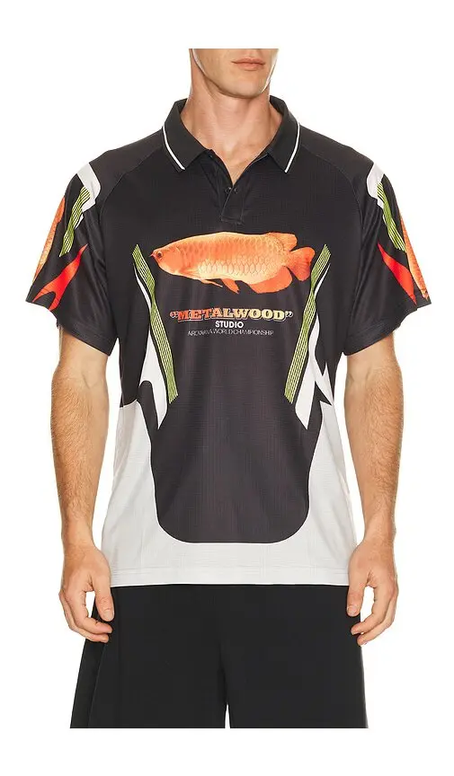 METALWOOD STUDIO Arowana Sport Polo - Black