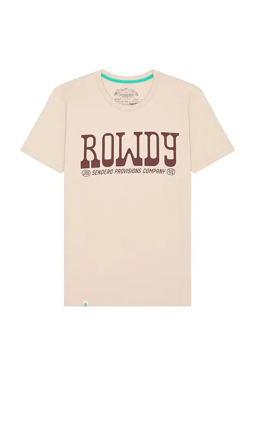 SENDERO PROVISIONS CO. Rowdy Tee In Brown