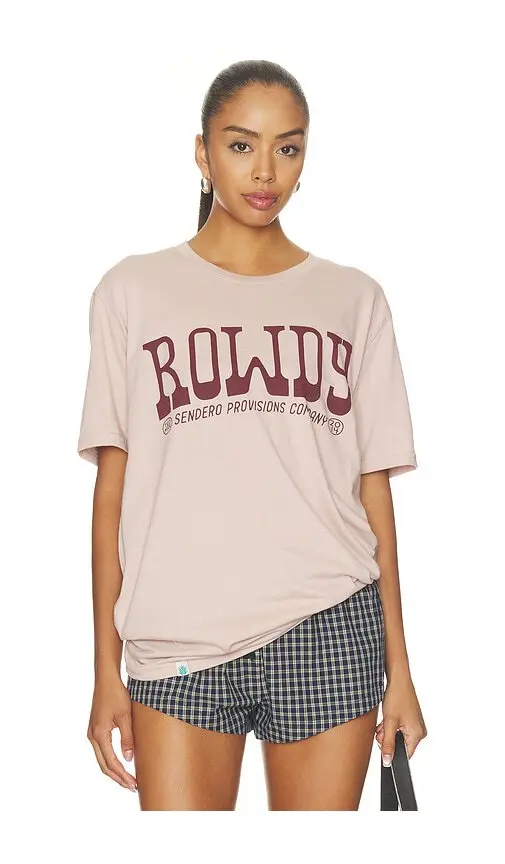 SENDERO PROVISIONS CO. Rowdy Tee In Brown - Sand