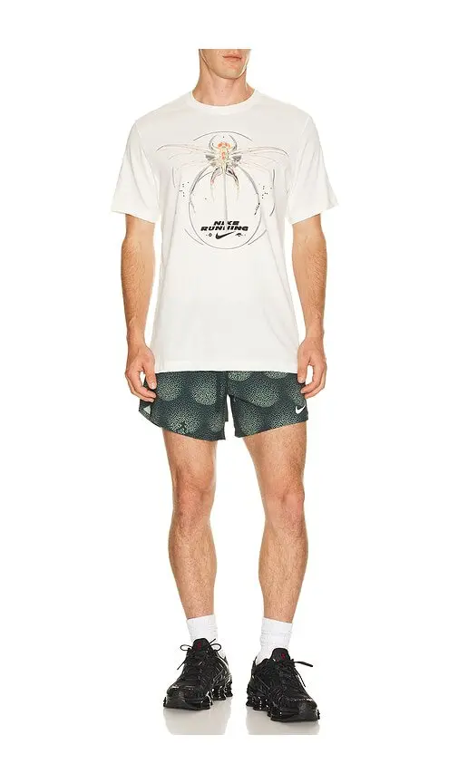 Nike Dri-fit 5 Brief-lined Running Shorts In Black