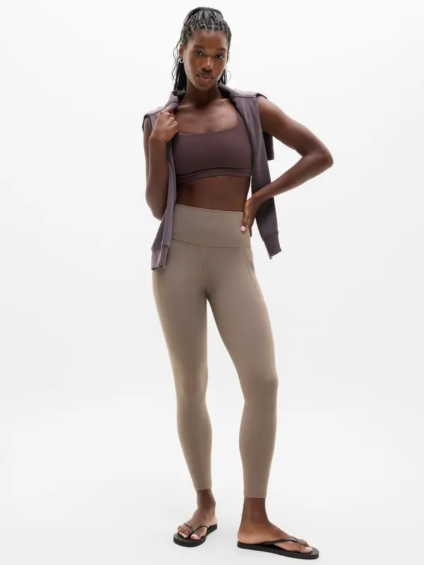 Athleta Salutation Stash High Rise Legging - Umber