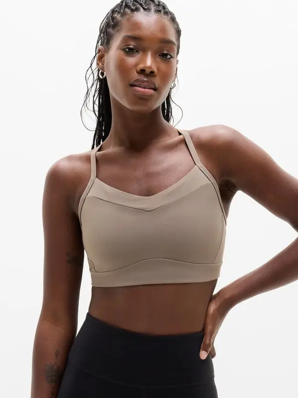 Athleta Vital Sports Bra D-dd - Umber