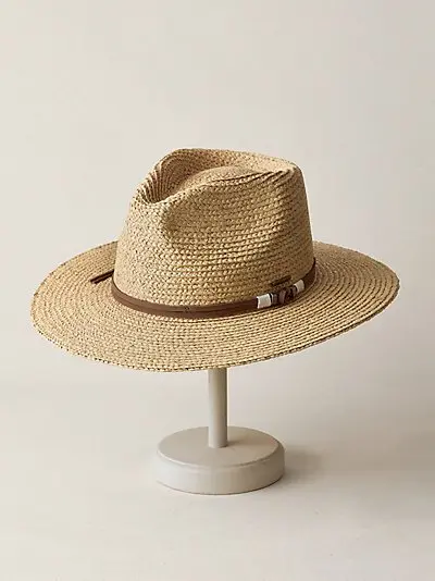 Overland Charlie Raffia Safari Hat - Natural