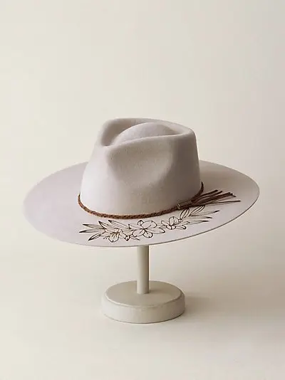 Overland Harmony Yucca Wool Felt Outback Hat - Silver Belly