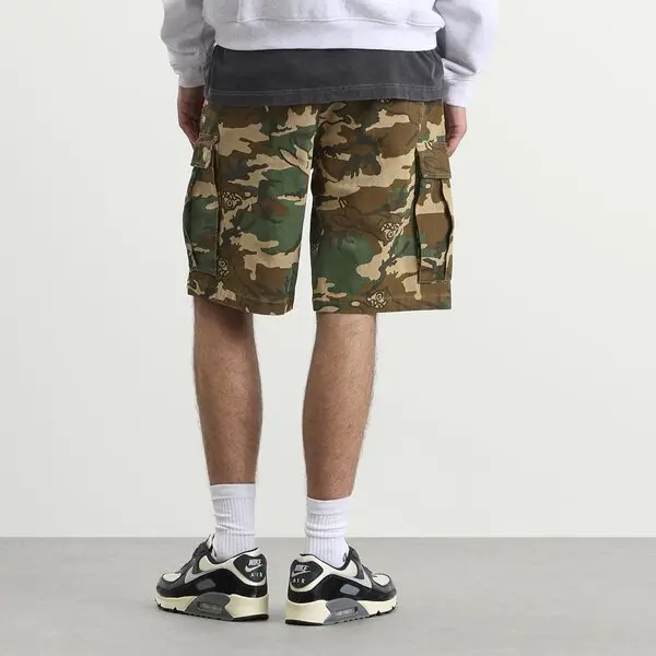 ICECREAM Running Dog Woodland Camo Cargo Shorts