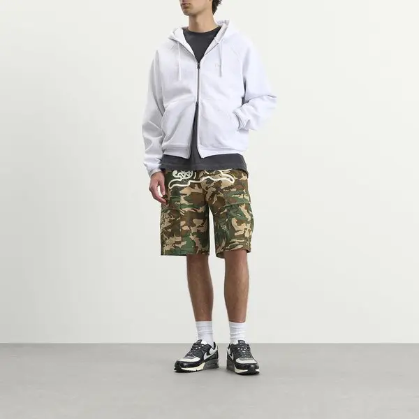 ICECREAM Running Dog Woodland Camo Cargo Shorts