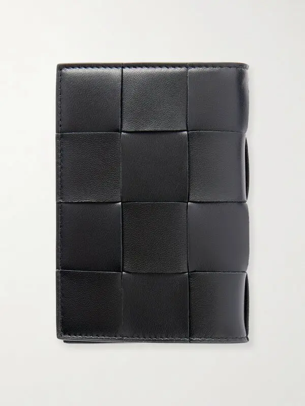 Bottega Veneta Cassette Intrecciato Leather Passport Case