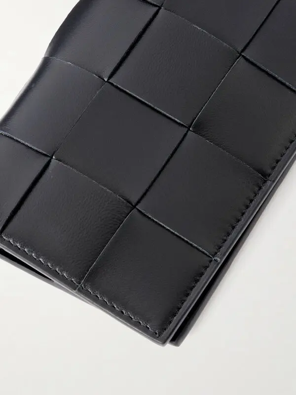 Bottega Veneta Cassette Intrecciato Leather Passport Case