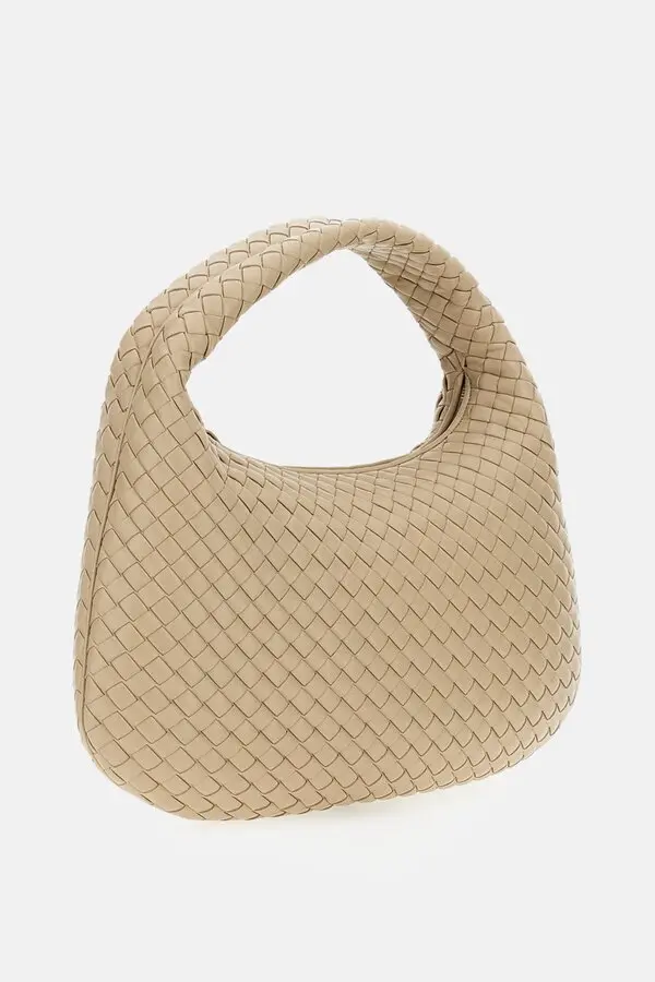 Bottega Veneta Padded Intrecciato Shoulder Bag - Beige