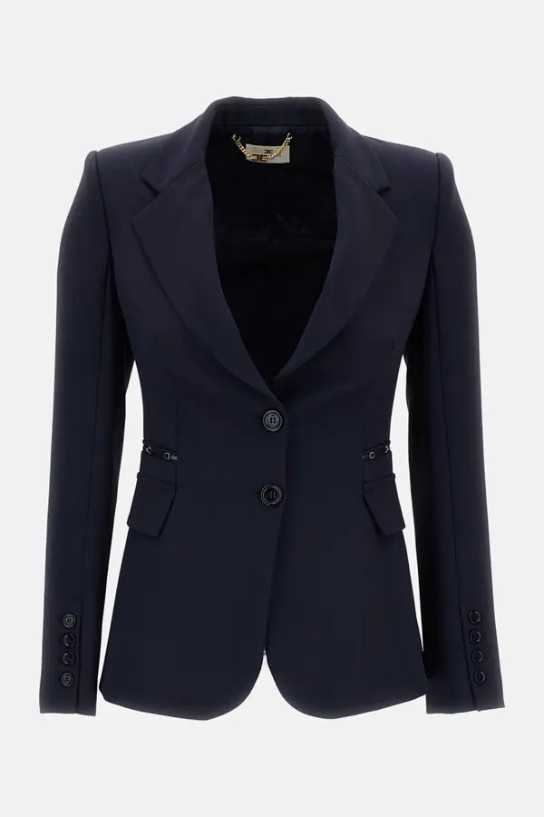 Elisabetta Franchi Single-breasted Blazer With Notched Lapel