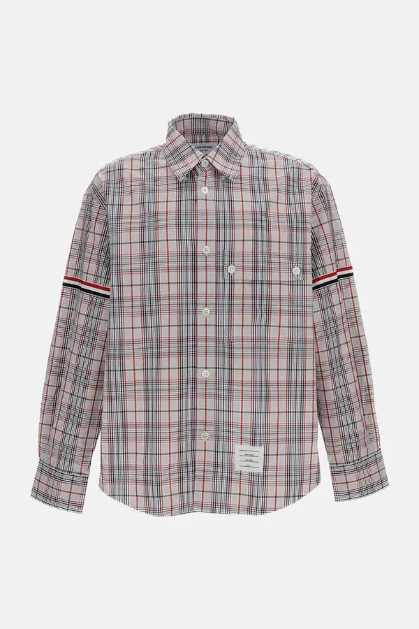 Thom Browne Oversized Plaid Shirt - Multicolor