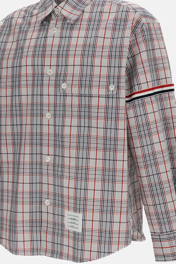 Thom Browne Oversized Plaid Shirt - Multicolor