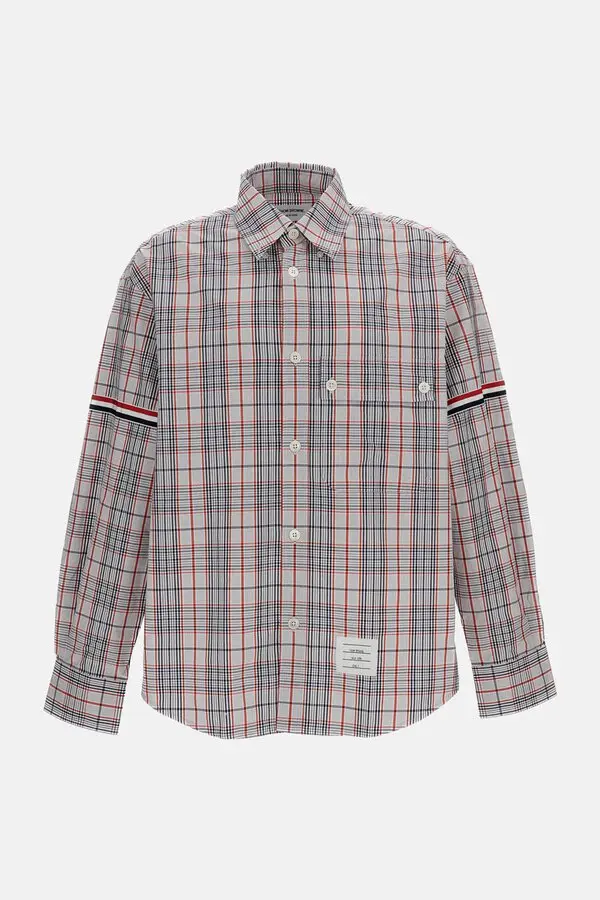 Thom Browne Camicia A Quadri Oversize - Multicolore