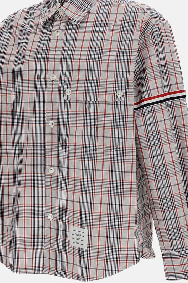 Thom Browne Camicia A Quadri Oversize - Multicolore