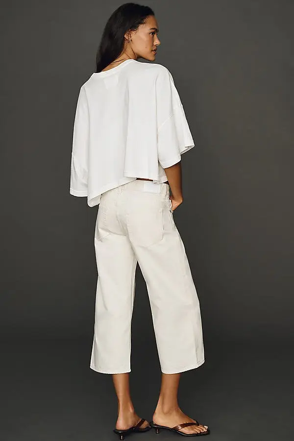 EB DENIM Low-rise Baggy Capri Jeans