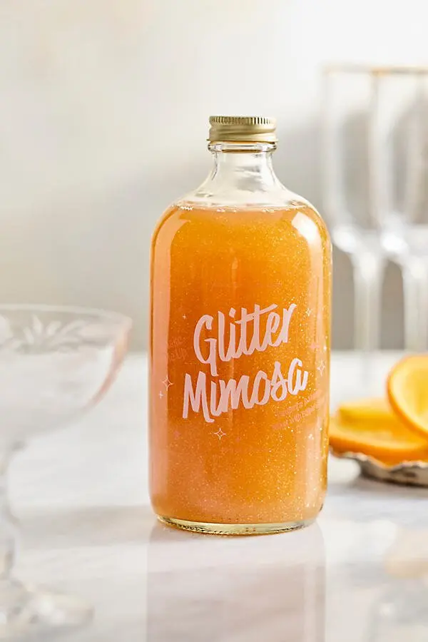 WOOD STOVE KITCHEN Tangerine + Mango Glitter Mimosa Cocktail Mixer