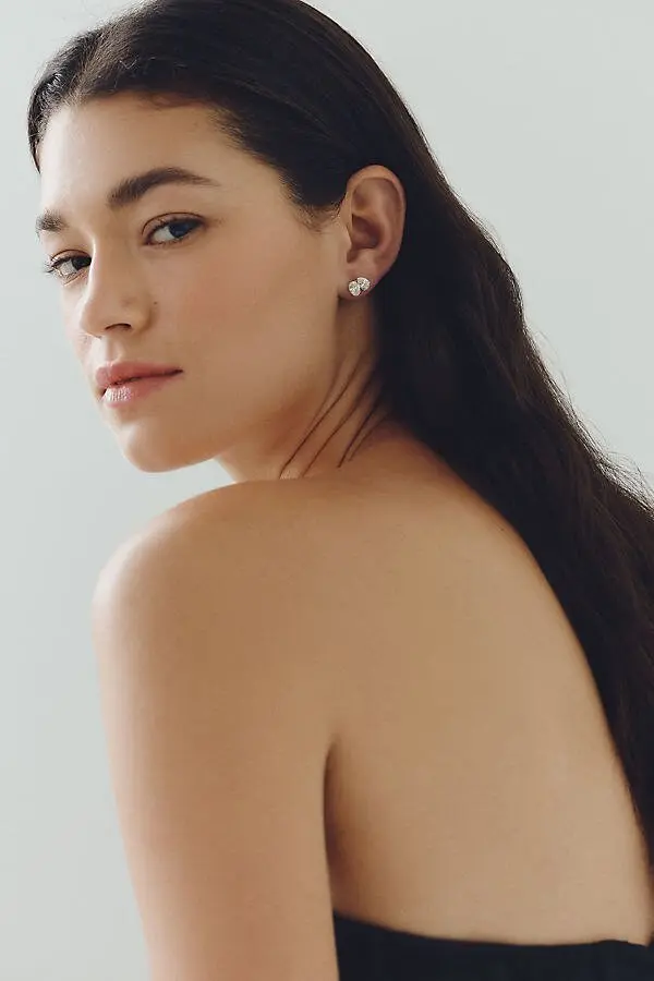 Shashi Toi Et Moi Crystal Stud Earrings