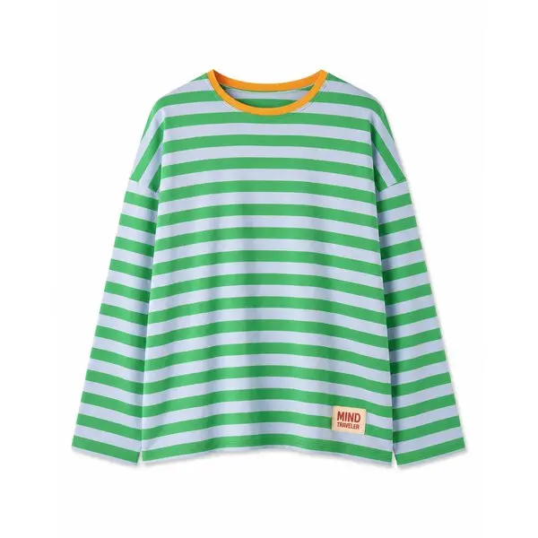 MIND TRAVELER Nuria Green And Blue T-shirt - Blue/green