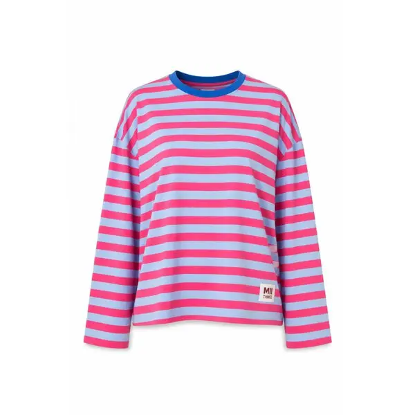 MIND TRAVELER Nuria Sky Blue And Fuchsia T-shirt - Pink