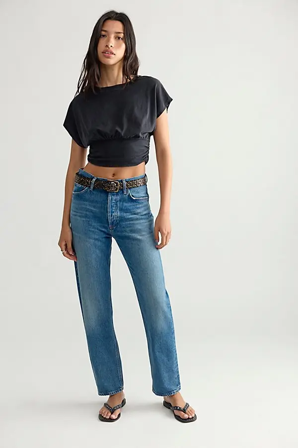 AGOLDE 90s Pinch Waist Straight Leg Jeans - Circulate
