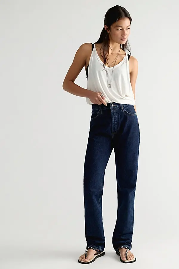 AGOLDE 90s Pinch Waist Straight Leg Jeans - Pendulum