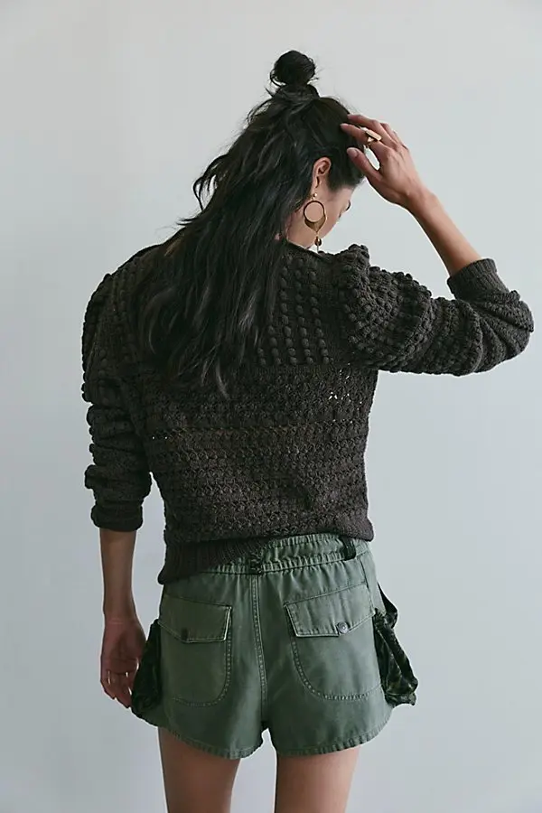 Free People Sabrina Pull-on Scarf Shorts
