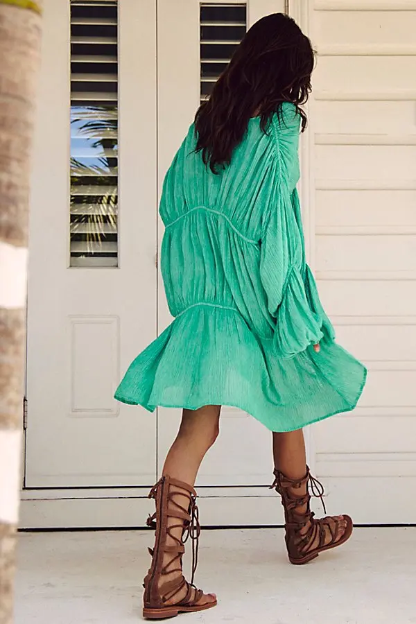 Free People Juliet Sheer Tie-front Duster Top - Assort