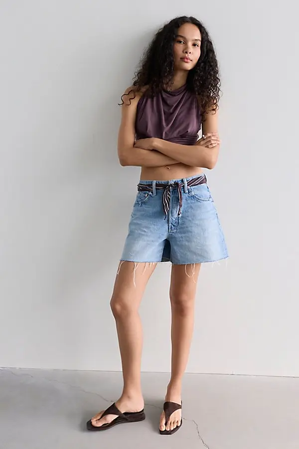 MOTHER Extra Mile Fray Shorts - Head Rush