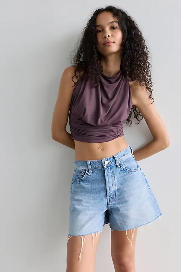 MOTHER Extra Mile Fray Shorts