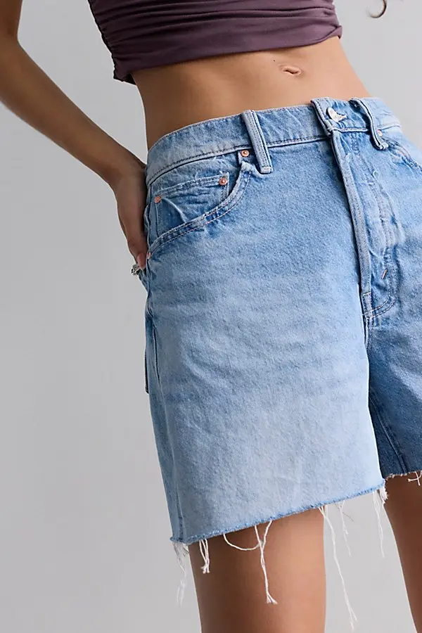 MOTHER Extra Mile Fray Shorts