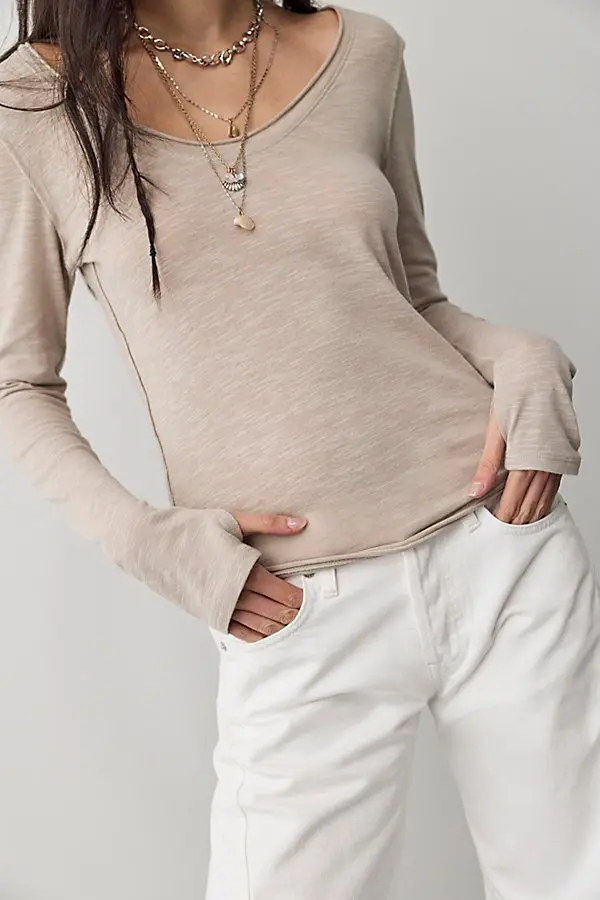 Free People We The Free Siren Long Sleeve Top - Plaza