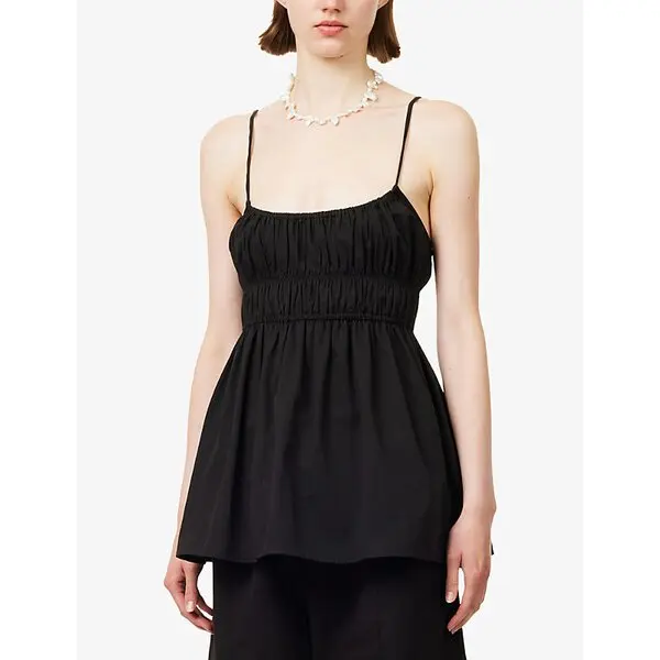 Dissh Zahara Ruched Cotton Top