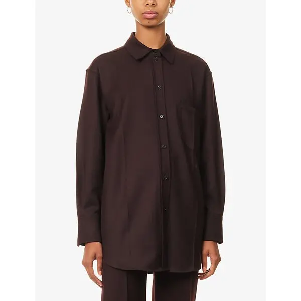 Victoria Beckham Oversized Wool Shirt