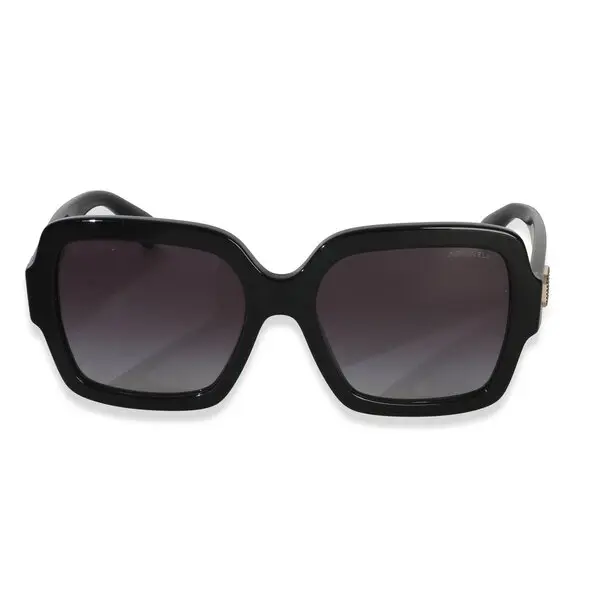 Chanel Cc Rectangle Lens Sunglasses - Black