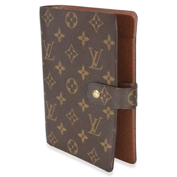 LOUIS VUITTON Monogram Canvas Ring Agenda Cover - Brown