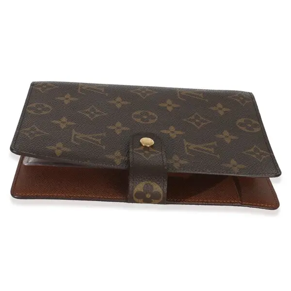 LOUIS VUITTON Monogram Canvas Ring Agenda Cover - Brown