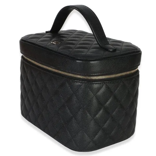 Chanel Quilted Caviar Vanity Pouch