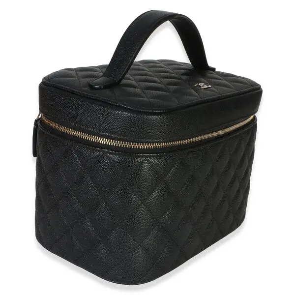 Chanel Quilted Caviar Vanity Pouch