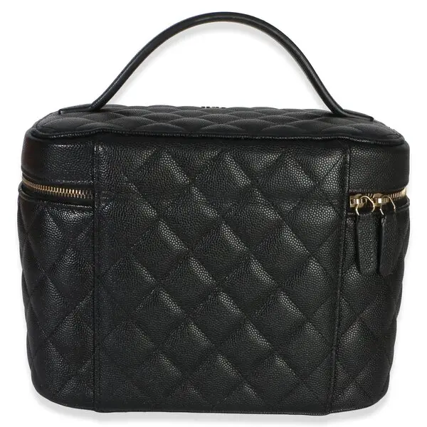 Chanel Quilted Caviar Vanity Pouch