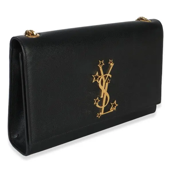 Saint Laurent Grain De Poudre Star Studded Monogram Kate Chain Bag