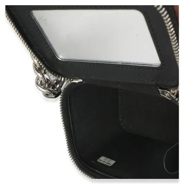 Chanel Quilted Caviar Coco Chain Vanity Case