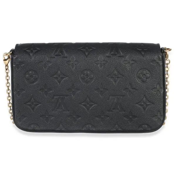 LOUIS VUITTON Monogram Empreinte Felicie Pochette - Black