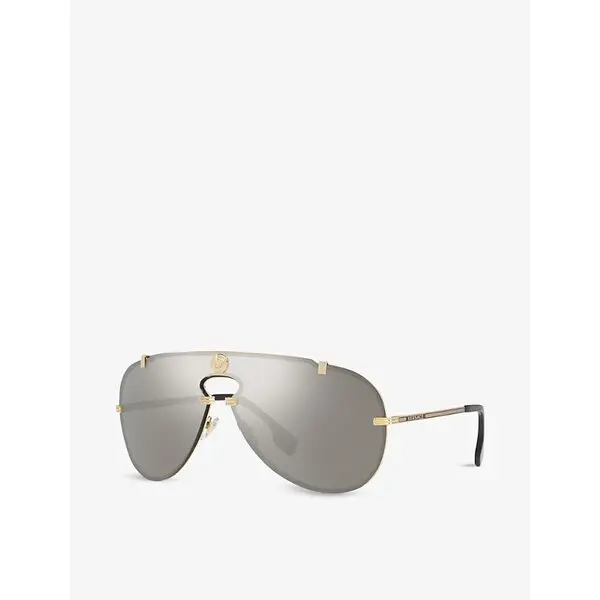 Versace Ve2243 Mirrored Aviator Sunglasses