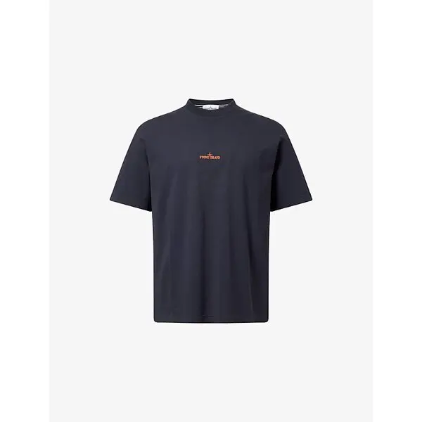 Stone Island Small Central Logo Short-sleeve Cotton-jersey T-shirt
