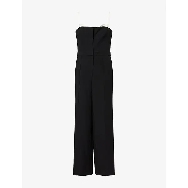 Simkhai Hazel Contrast-bustier Woven Jumpsuit - Black Multi
