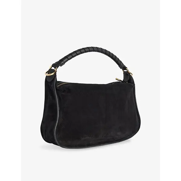Chloé Marcie Studded Suede Shoulder Bag