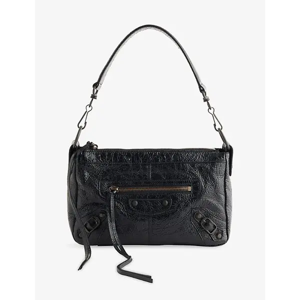 Balenciaga Le City Moto Mini Leather Cross-body Bag