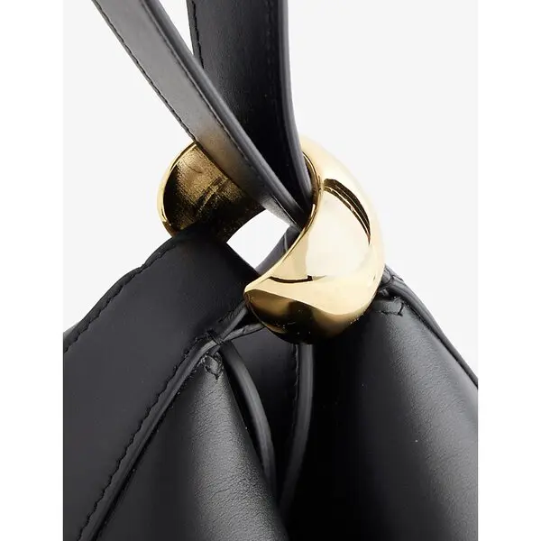 AMANU The Zambia Leather Pouchette - Black