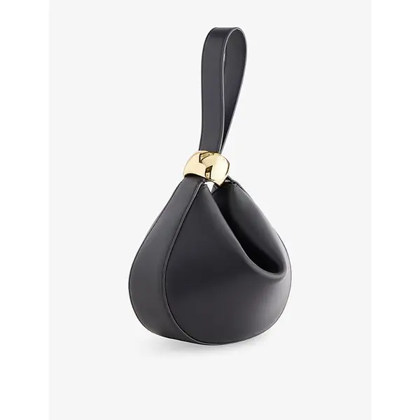 AMANU The Zambia Leather Pouchette - Black